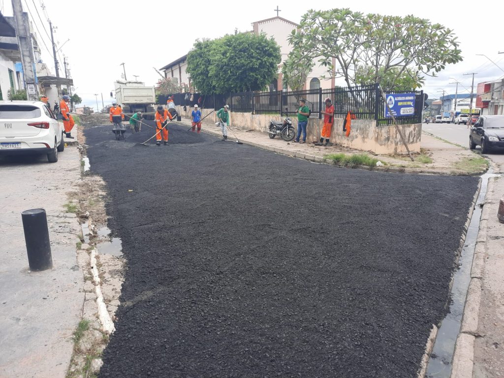 Prefeitura Intensifica Recuperação Asfáltica Em Via De Fluxo Intenso Do