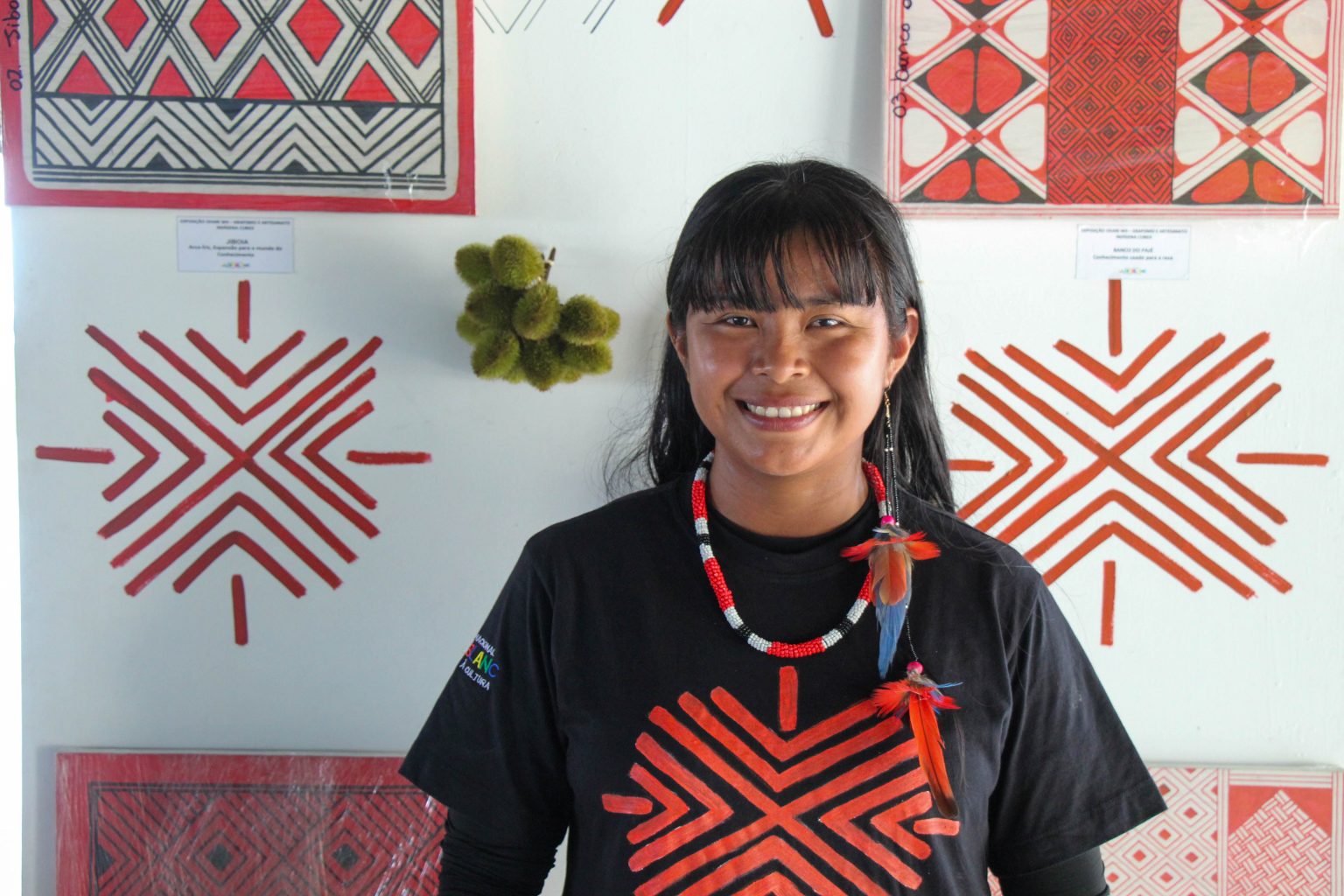 Exposição ‘Ohari Wii – Grafismo Indígena Kubeo’ no mirante